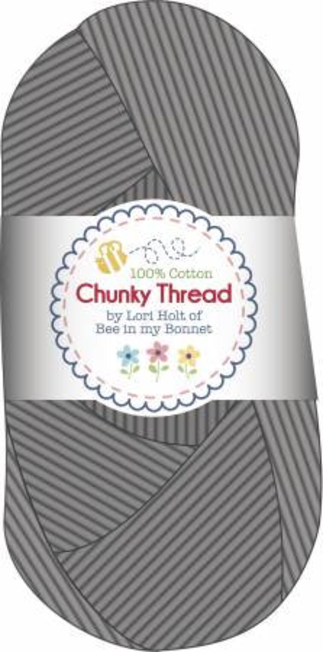Lori Holt CHUNKY THREAD RILEY Gray ~ Lori Holt Chunky Crochet Thread ...
