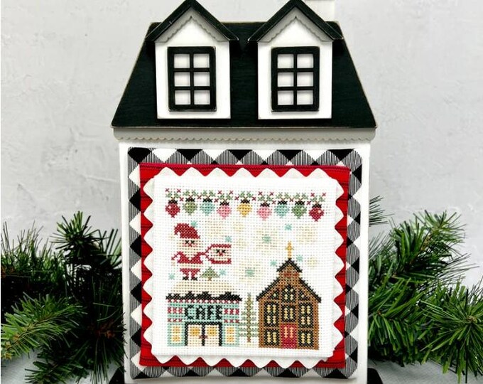 Wood House Cross Stitch Display Wood Board for Cross Stitch Finishing ...