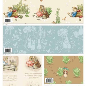 PRE-ORDER ~ Peter Rabbit and Benjamin Bunny 5" Fabric Stacker ~ Quilt ...