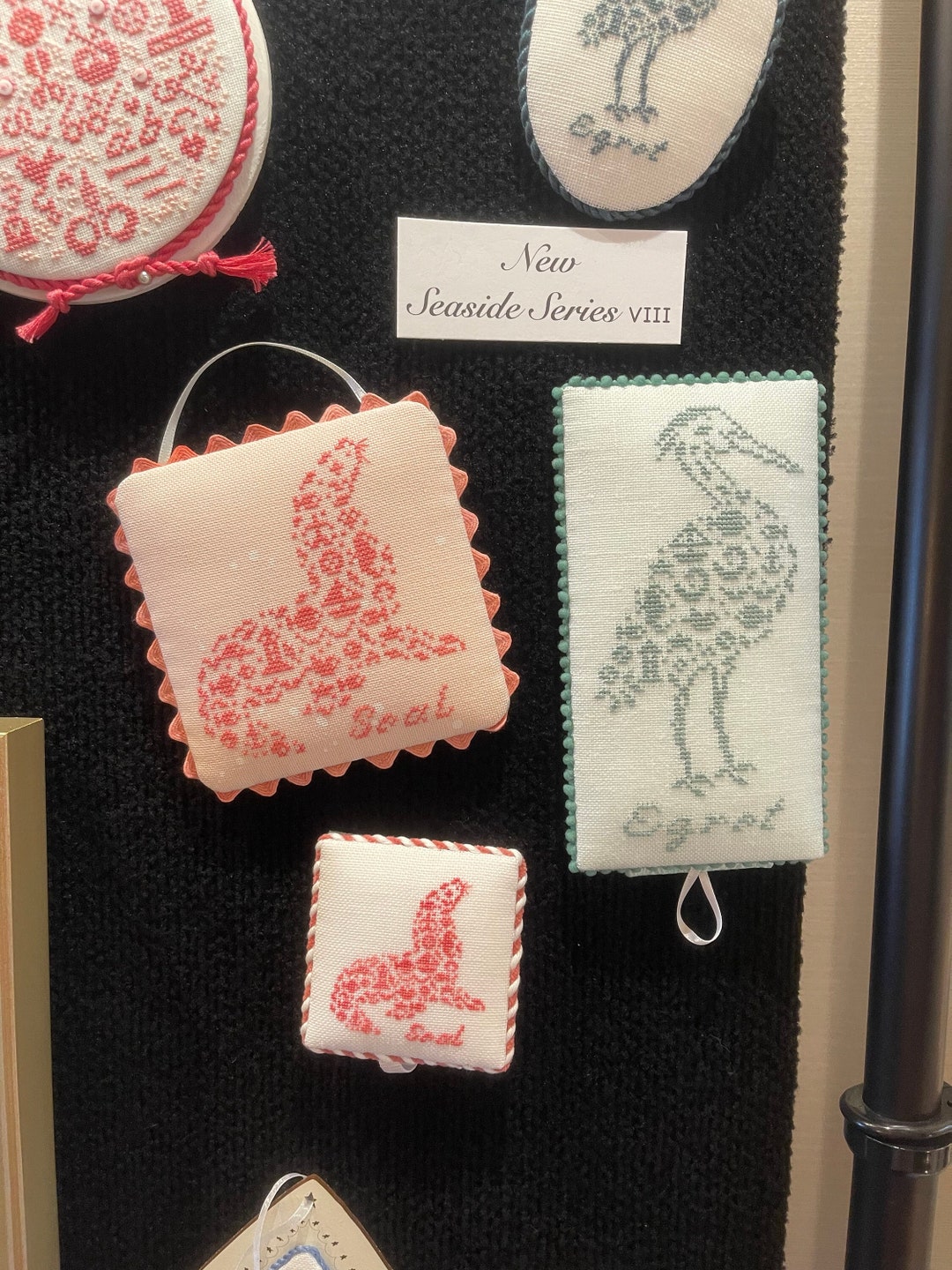 JBW Designs Seaside Series VIII Egret and a Seal Cross Stitch Pattern - JBW Designs Cross Stitch ...