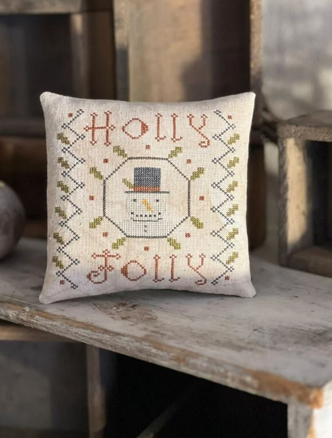 NEW! Notforgotten Farm Cross Stitch ~ Holly Jolly Cross Stitch Pattern ...
