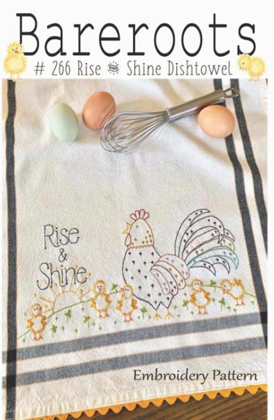 Hand Embroidery ~ Rise & Shine Hand Embroidery Pattern ~ Bareroots Hand ...