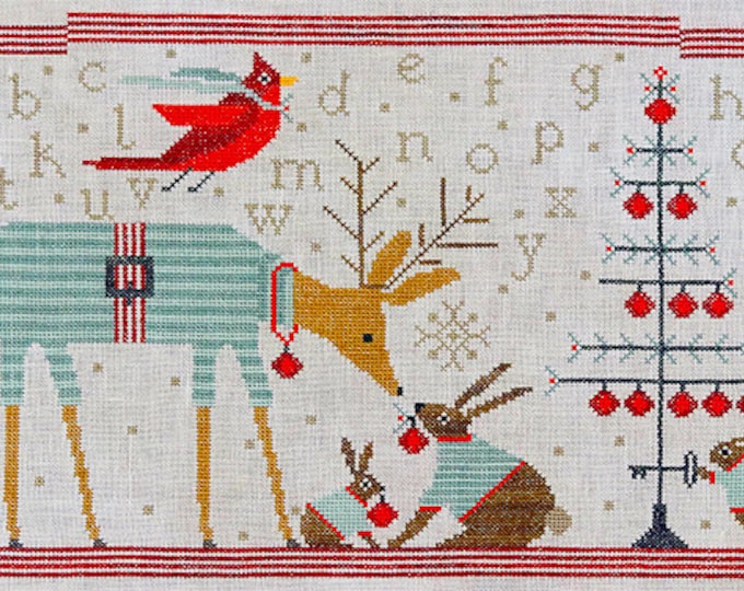 Artful Offerings KIND & GENTLE WOODLAND Sampler Cross Stitch Pattern - Etsy