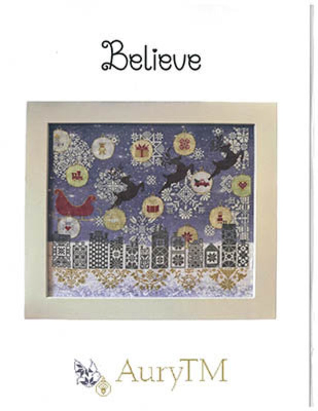 Aury™ BELIEVE Cross Stitch Pattern ~ Counted Cross Stitch ~ New Cross ...
