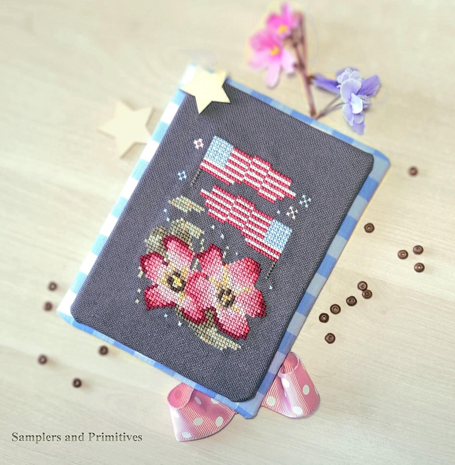Samplers Primitives FLOWERS of FREEDOM PDF Cross Stitch Pattern ...