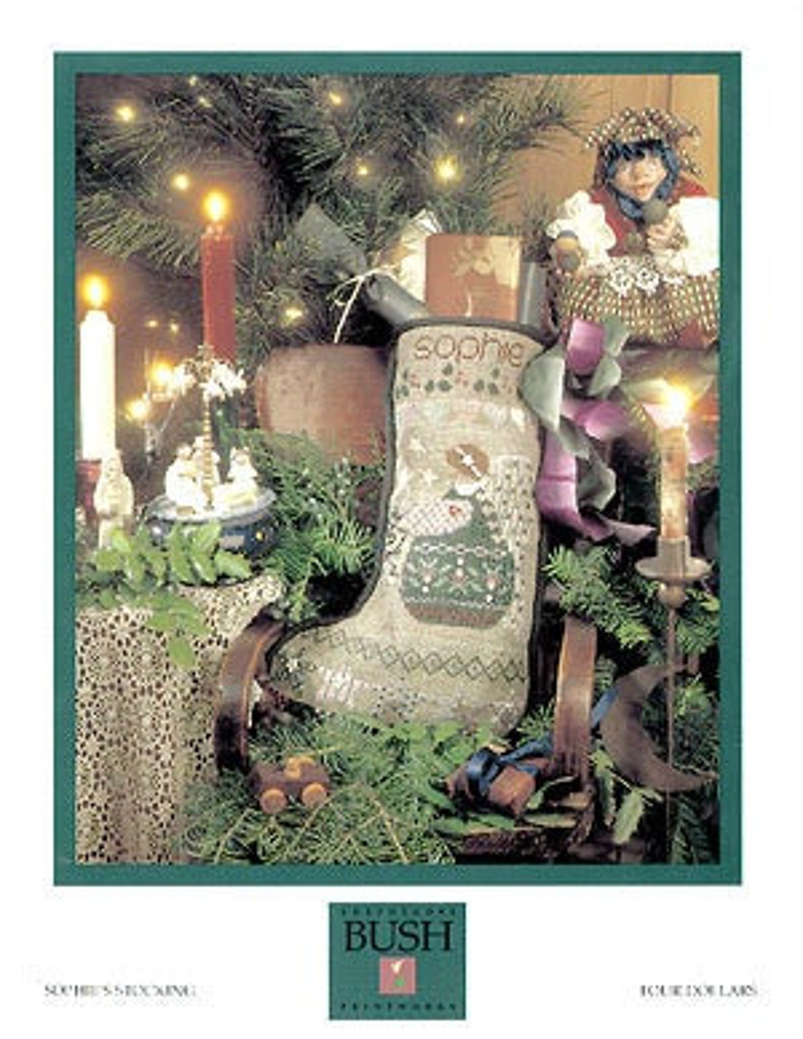 Shepherd's Bush Cross Stitch Pattern SOPHIE'S STOCKING ~ Shepherd's ...