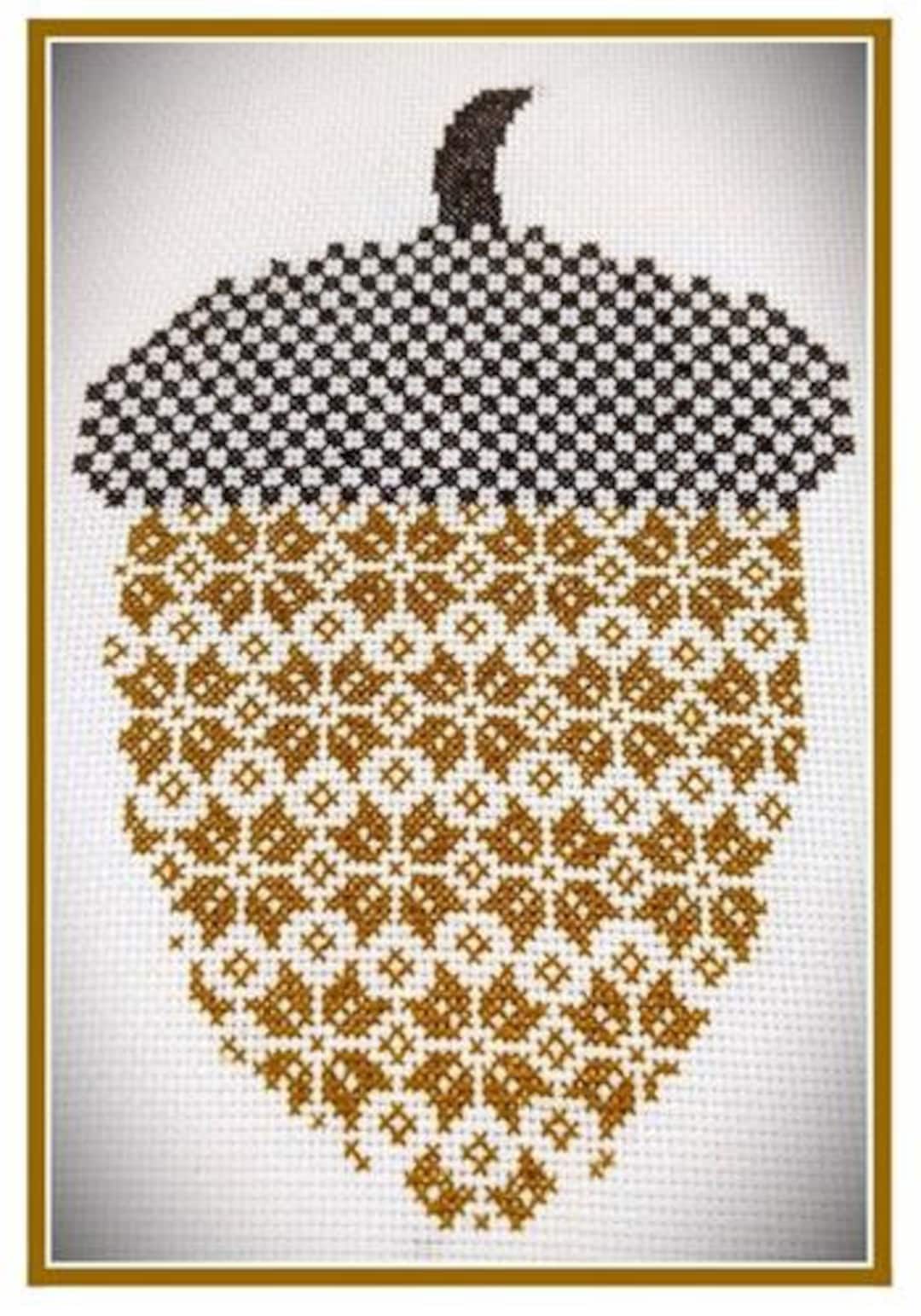 The Sisterhood QUAKER ACORN Cross Stitch Pattern - Autumn Cross Stitch ...