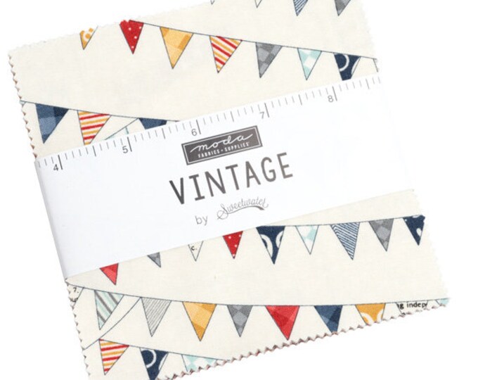 Sweetwater Fabric Vintage Charm Pack by Sweetwater for Moda Fabrics ~5 ...