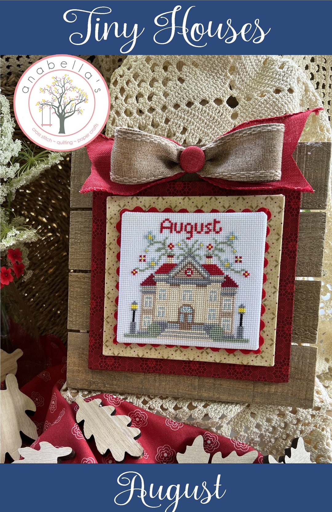 PDF Anabella's Needleart TINY HOUSES August Cross Stitch Pattern ...