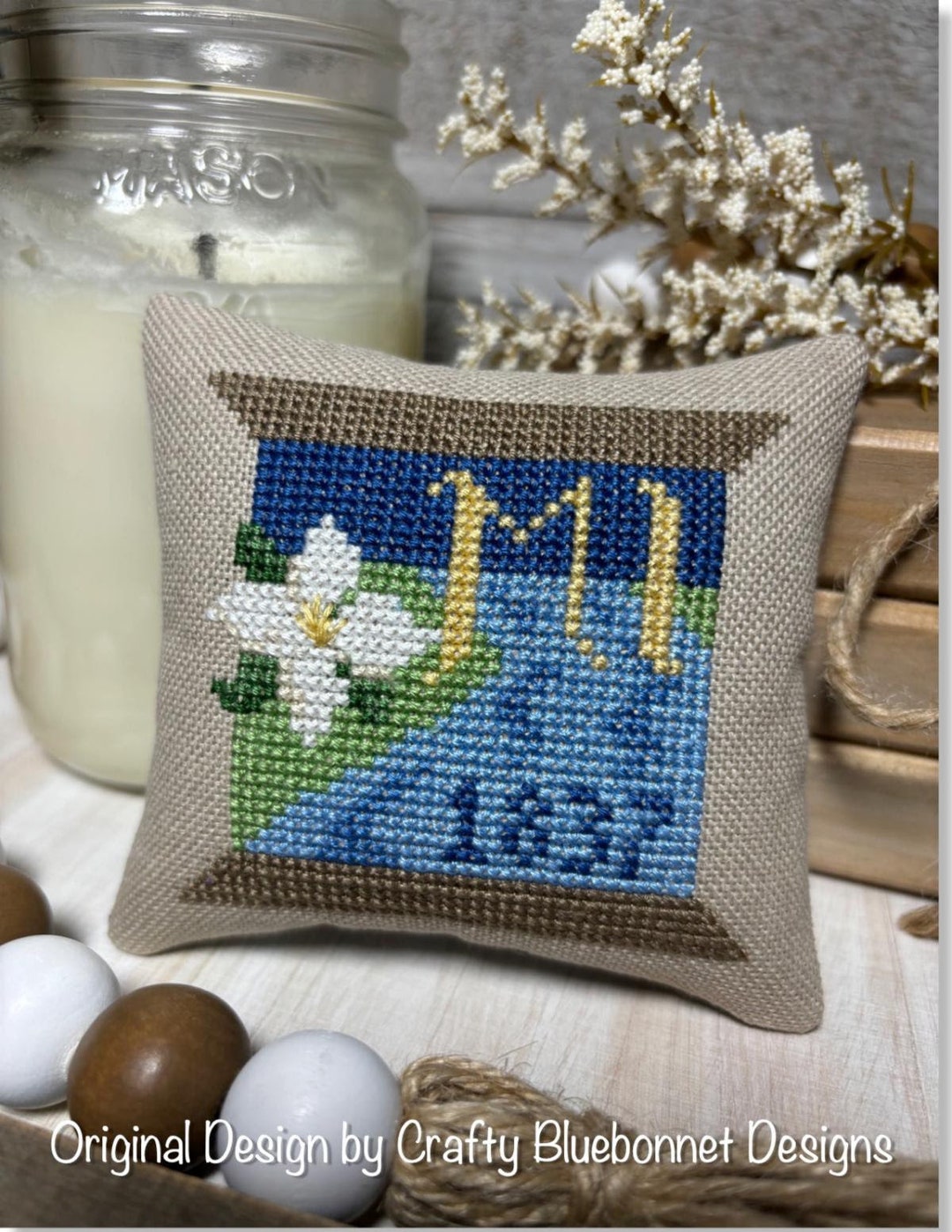 Michigan State Spool Cross Stitch Pattern Counted Cross Stitch Cross ...