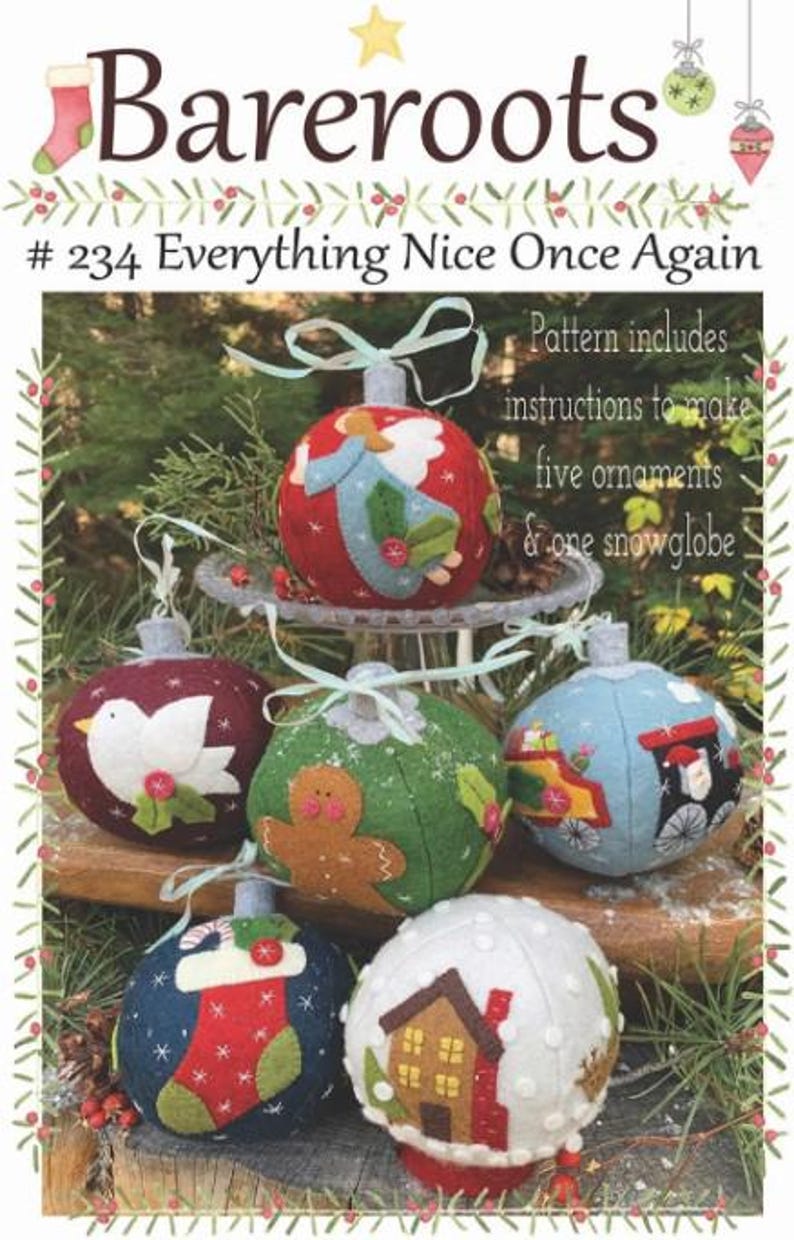Bareroots Everything Nice Once Again Embroidery Pattern ~ Bareroots ...