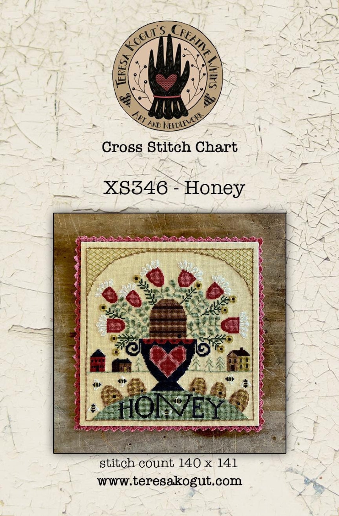 NEW! Teresa Kogut HONEY Cross Stitch Pattern ~ Teresa Kogut Cross Stitch ~ New Teresa Kogut ...