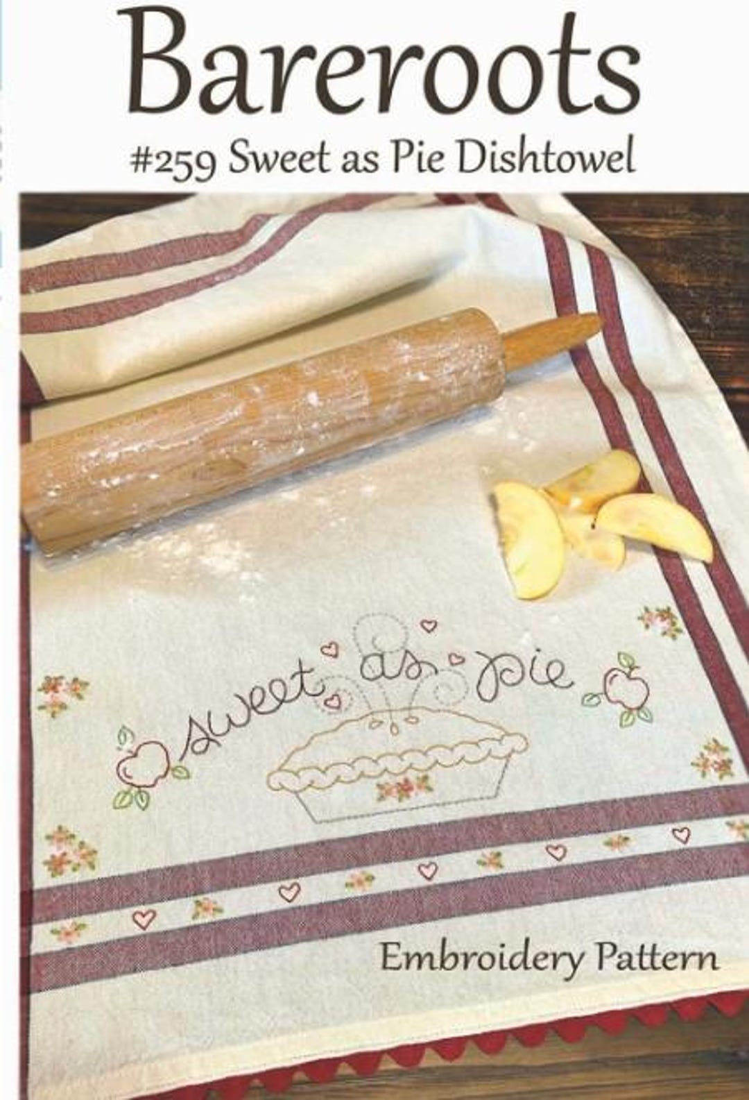 Hand Embroidery ~ Sweet as Pie Hand Embroidery Pattern ~ Bareroots Hand ...
