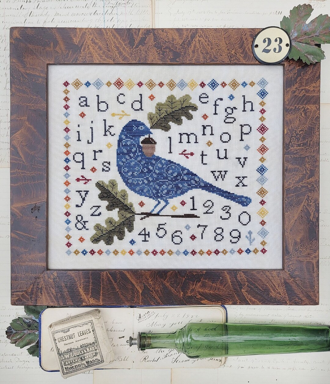 Hello From Liz Mathews TOKEN OF FALL Cross Stitch Pattern ~ Fall 2021 ...