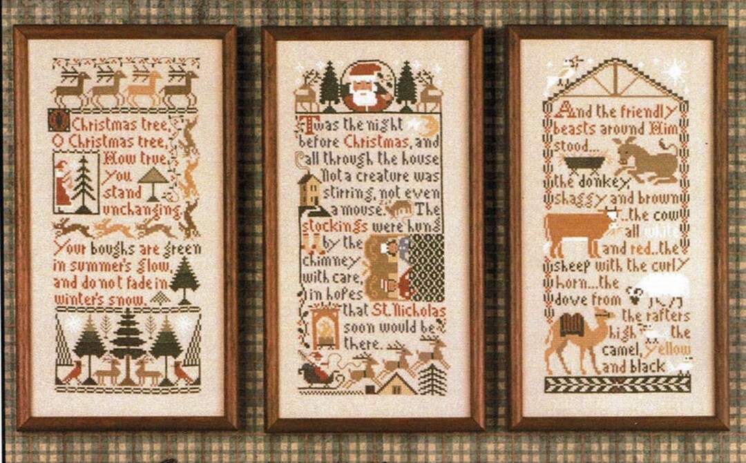 The Prairie Schooler CHRISTMAS SAMPLERS Cross Stitch Pattern ...