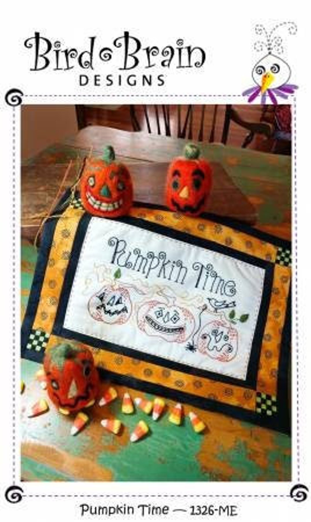 Bird Brain Designs Pumpkin Time Machine Embroidery Pattern ~ Bird Brain ...