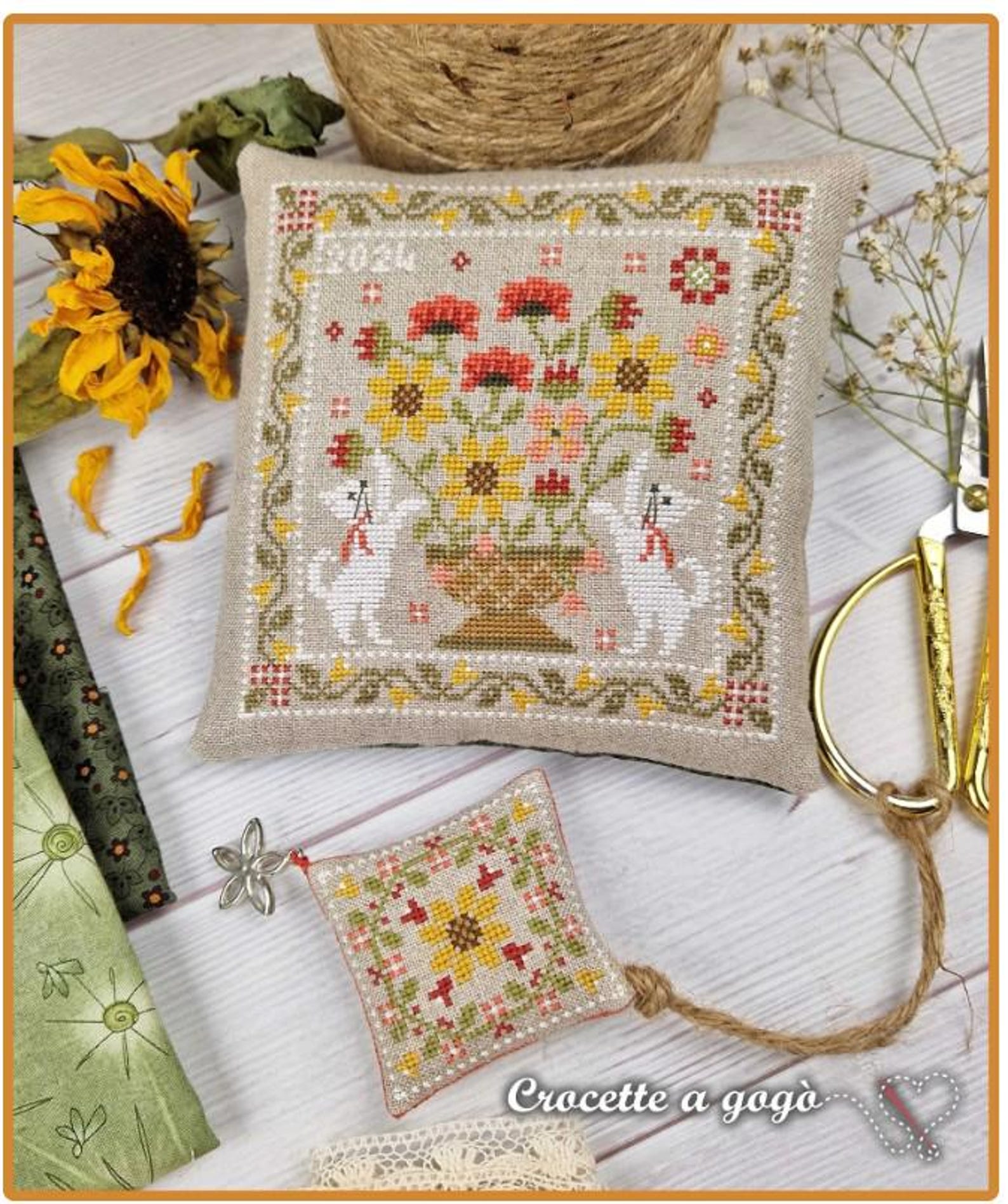 Crocette a Gogò SUMMER BASKET Cross Stitch Pattern - New Cross Stitch ...