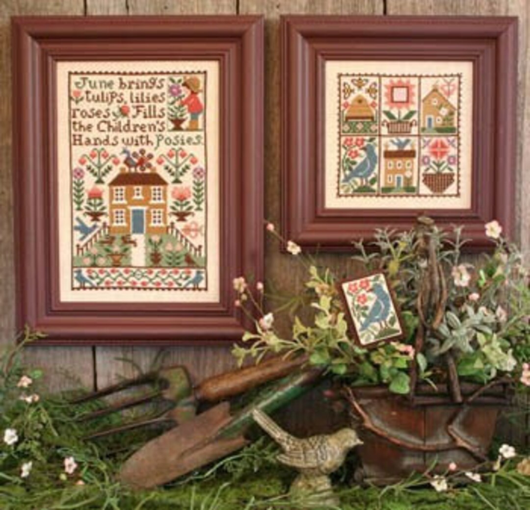 The Prairie Schooler JUNE Cross Stitch Pattern - Summer Cross Stitch - Etsy