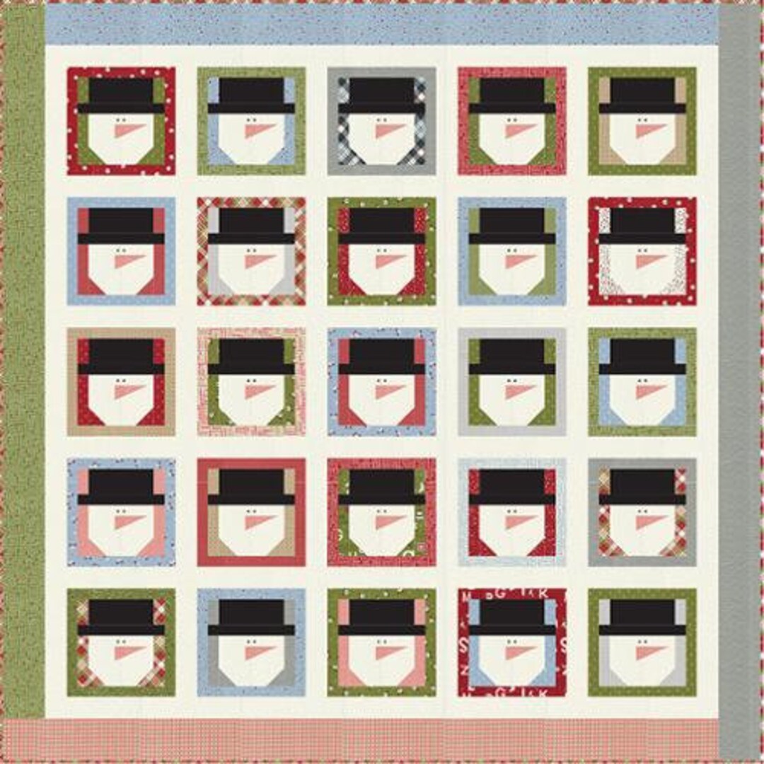 Sweetwater SNOW DAY Quilt Pattern ~ 53" X 53" - on Dasher Fabric ...
