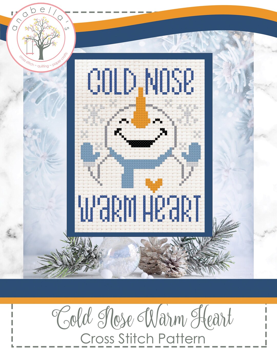 PDF Anabella's Needleart Cold Nose Warm Heart Cross Stitch Pattern ...