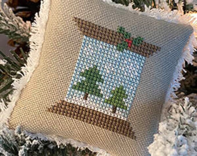 Snow Globe Spool Cross Stitch Pattern ~ Christmas Cross Stitch ~ Winter ...