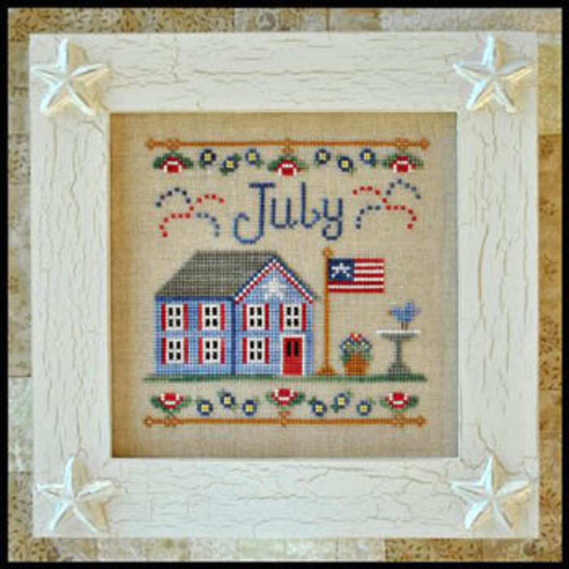 Country Cottage Needleworks Cottage of the Month - JULY Cross Stitch ...