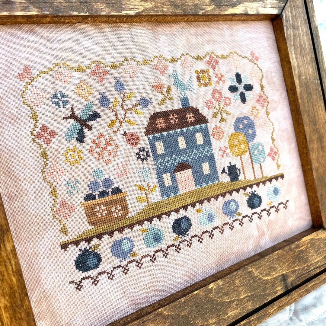 Blueberry Ridge Designs House on Blueberry Hill Cross Stitch Pattern ...