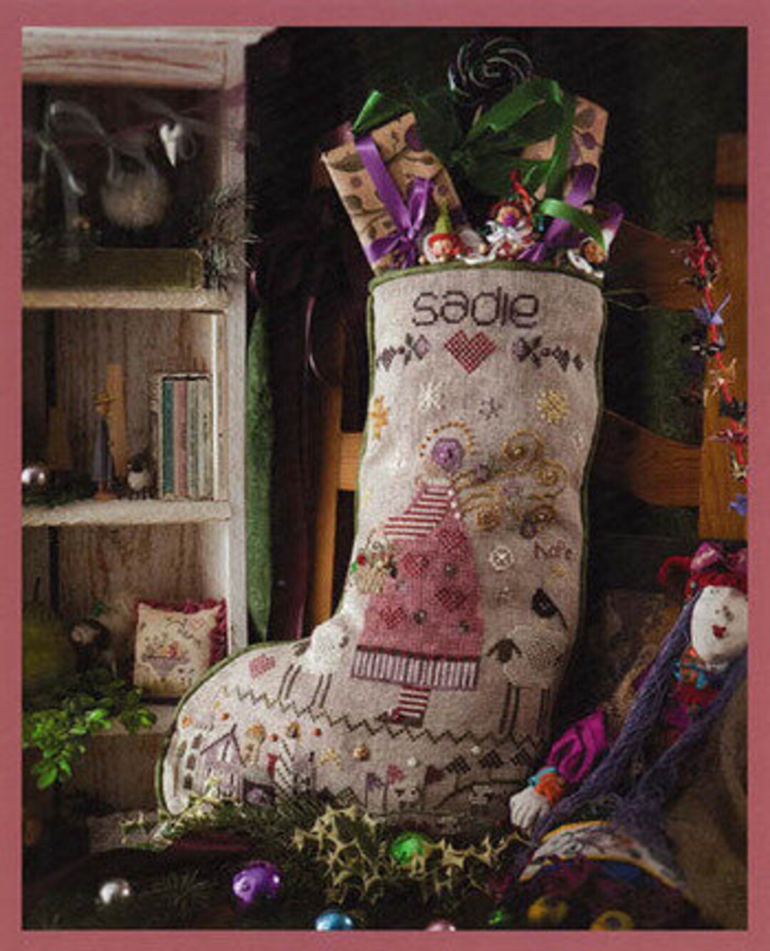 Shepherd's Bush Cross Stitch Pattern SADIE'S STOCKING - Etsy
