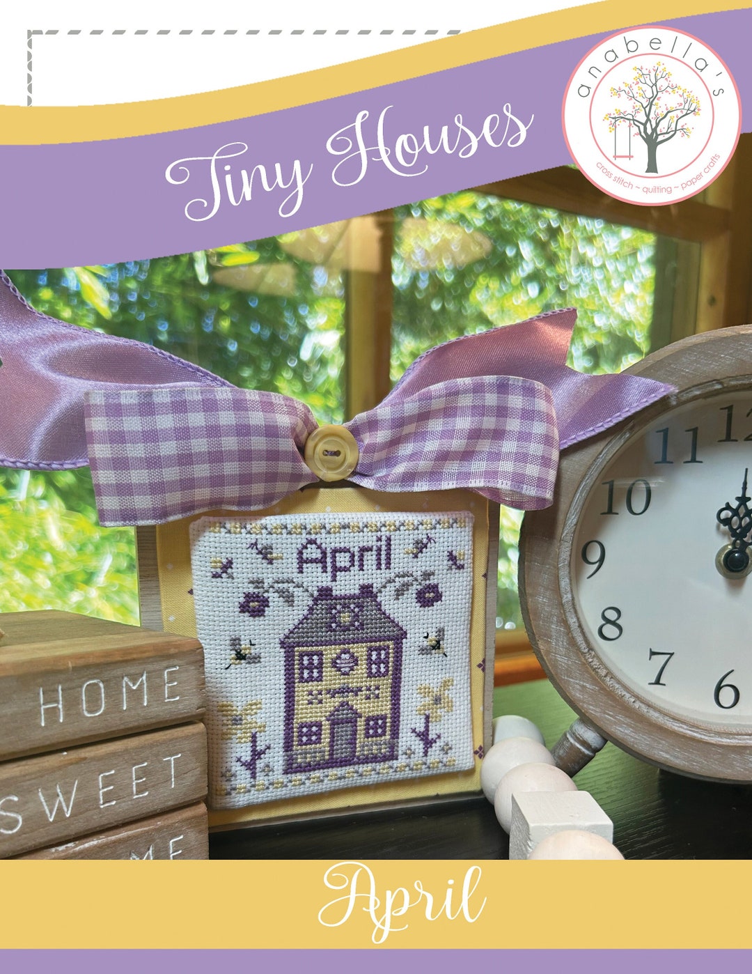 Anabella's Needleart TINY HOUSES APRIL Cross Stitch Pattern ~ April ...
