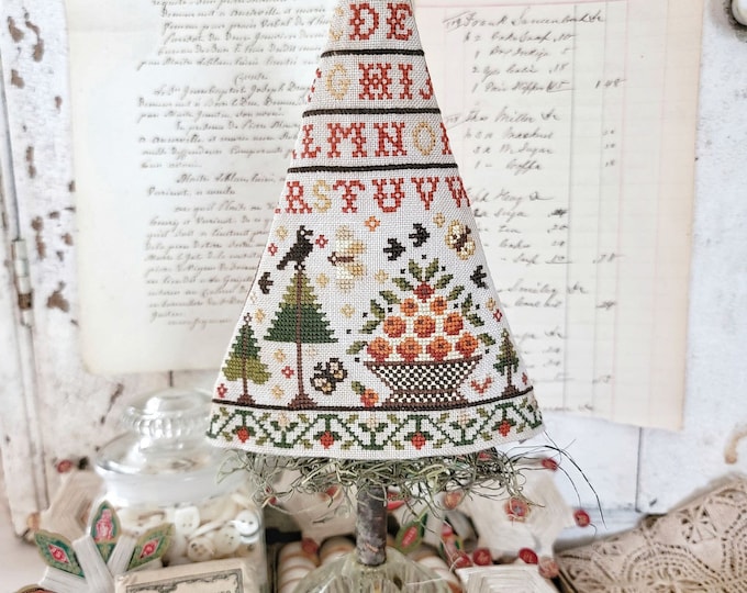 Hello From Liz Mathews Sampler Tree Cross Stitch Pattern Liz Mathews ...