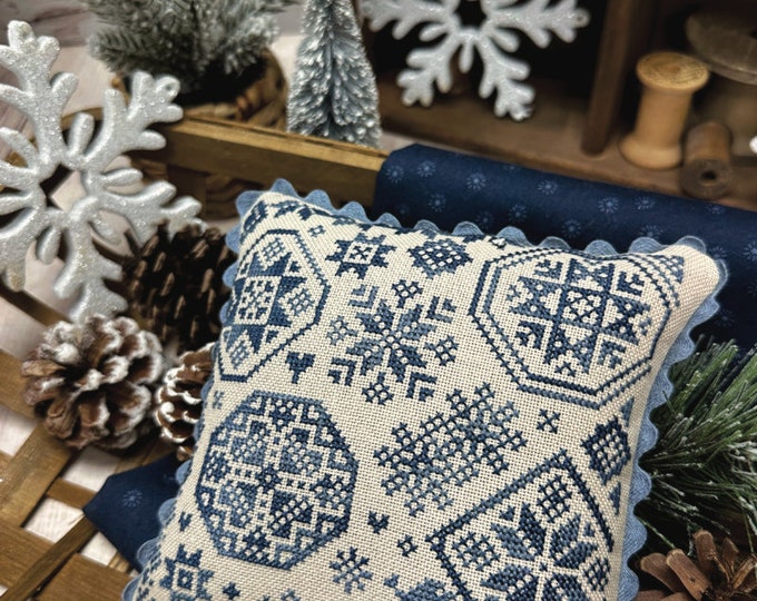 Primrose Cottage Stitches ~ Winter Quaker Stitch Chart ~ Winter Cross ...