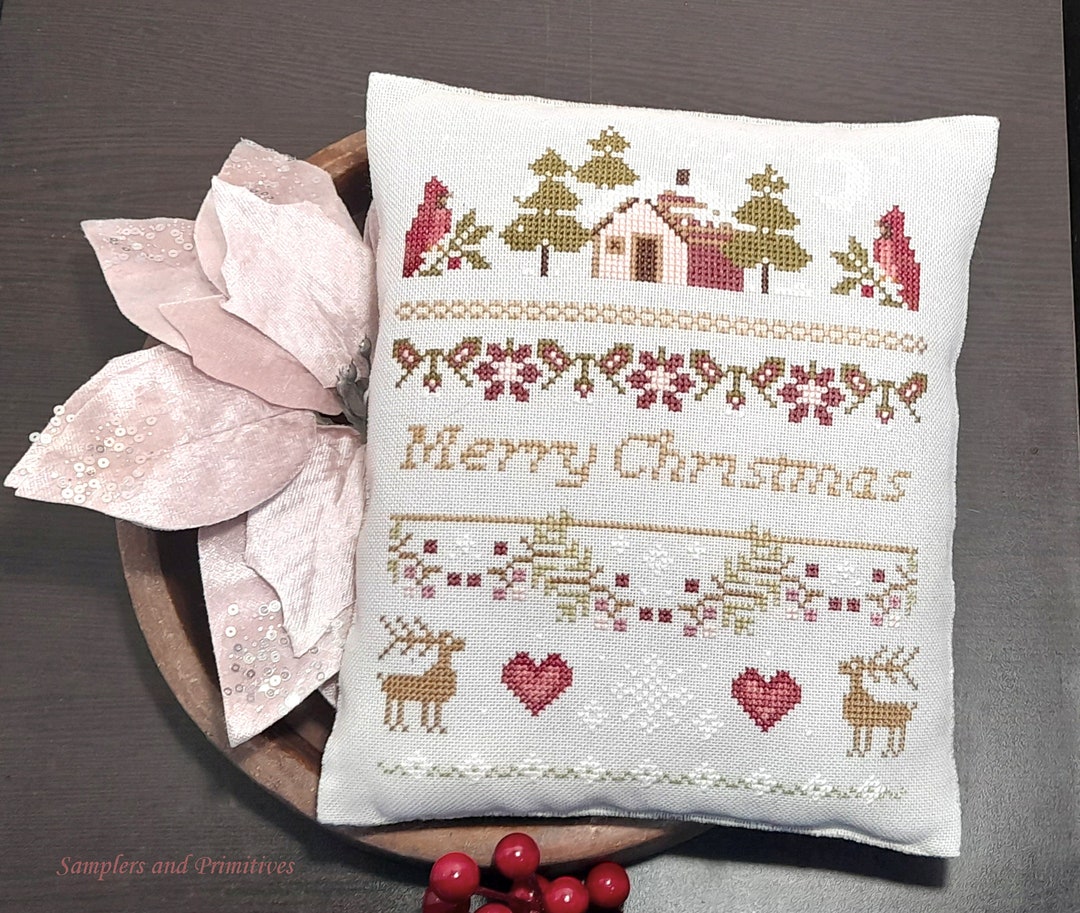 Samplers Primitives Christmas Band Sampler PDF Cross Stitch Pattern ...