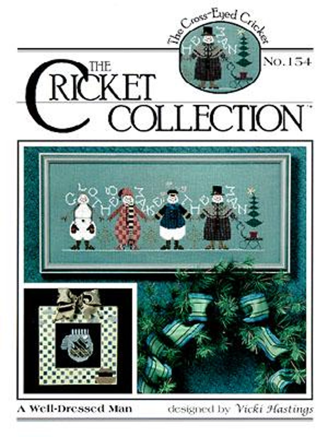 Cross Eyed Cricket Well Dressed Man Cross Stitch Pattern ~ Snowman ...