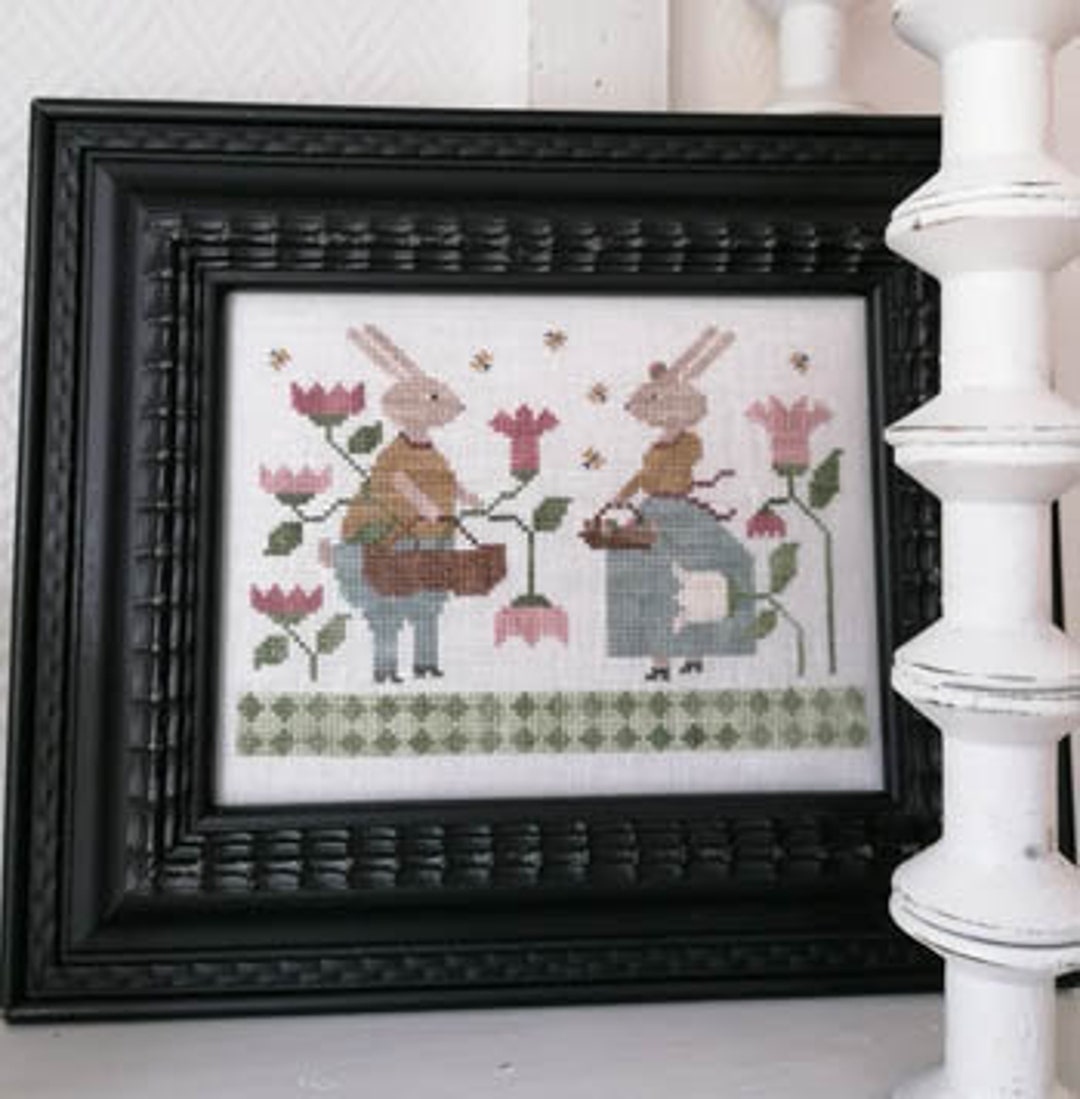 Tralala HISTORIE DE LAPINS Rabbit Story Cross Stitch Pattern - Easter ...