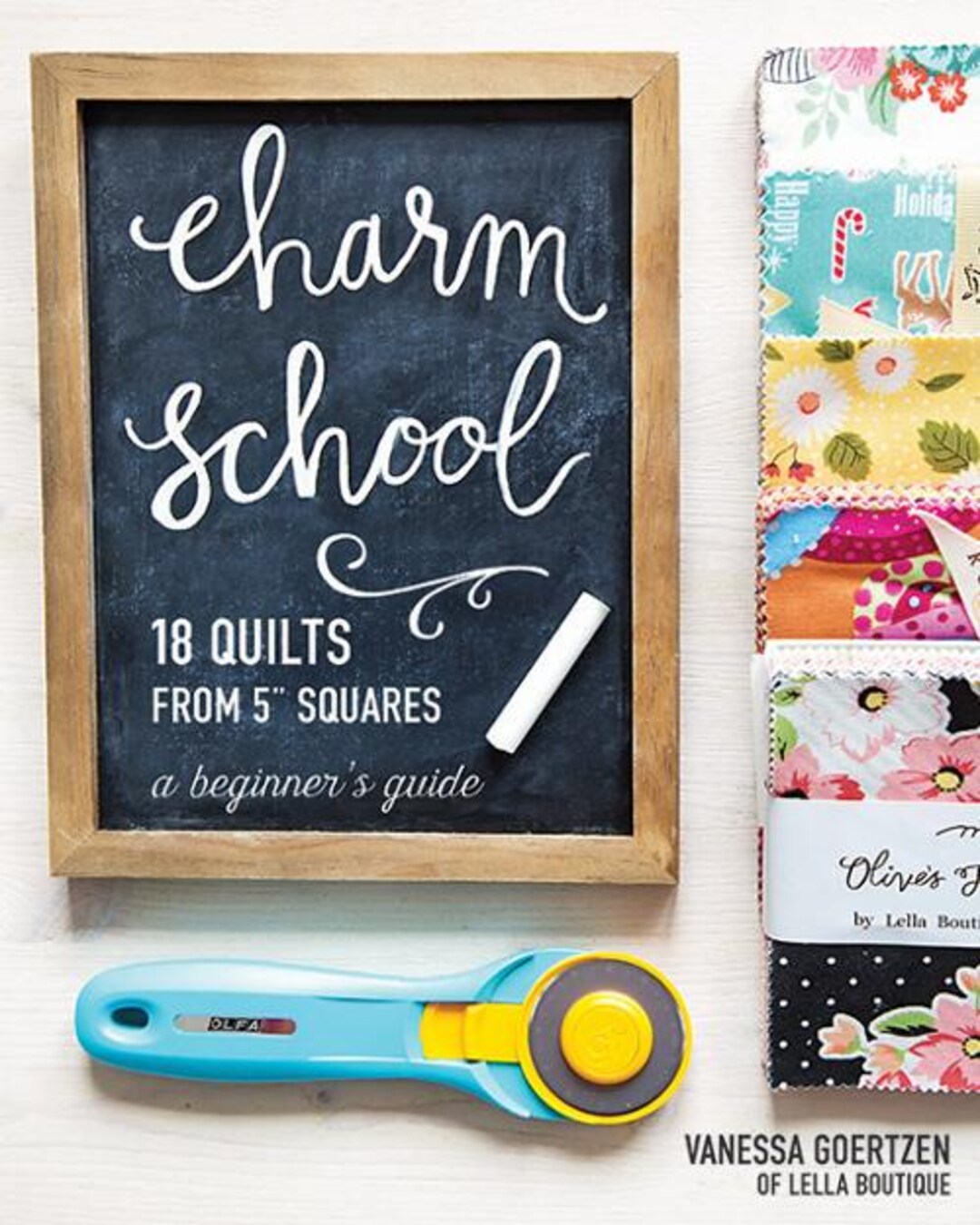 NEW! CHARM SCHOOL Quilt Book by Vanessa Goertzen ~ 18 Charm Pack ...