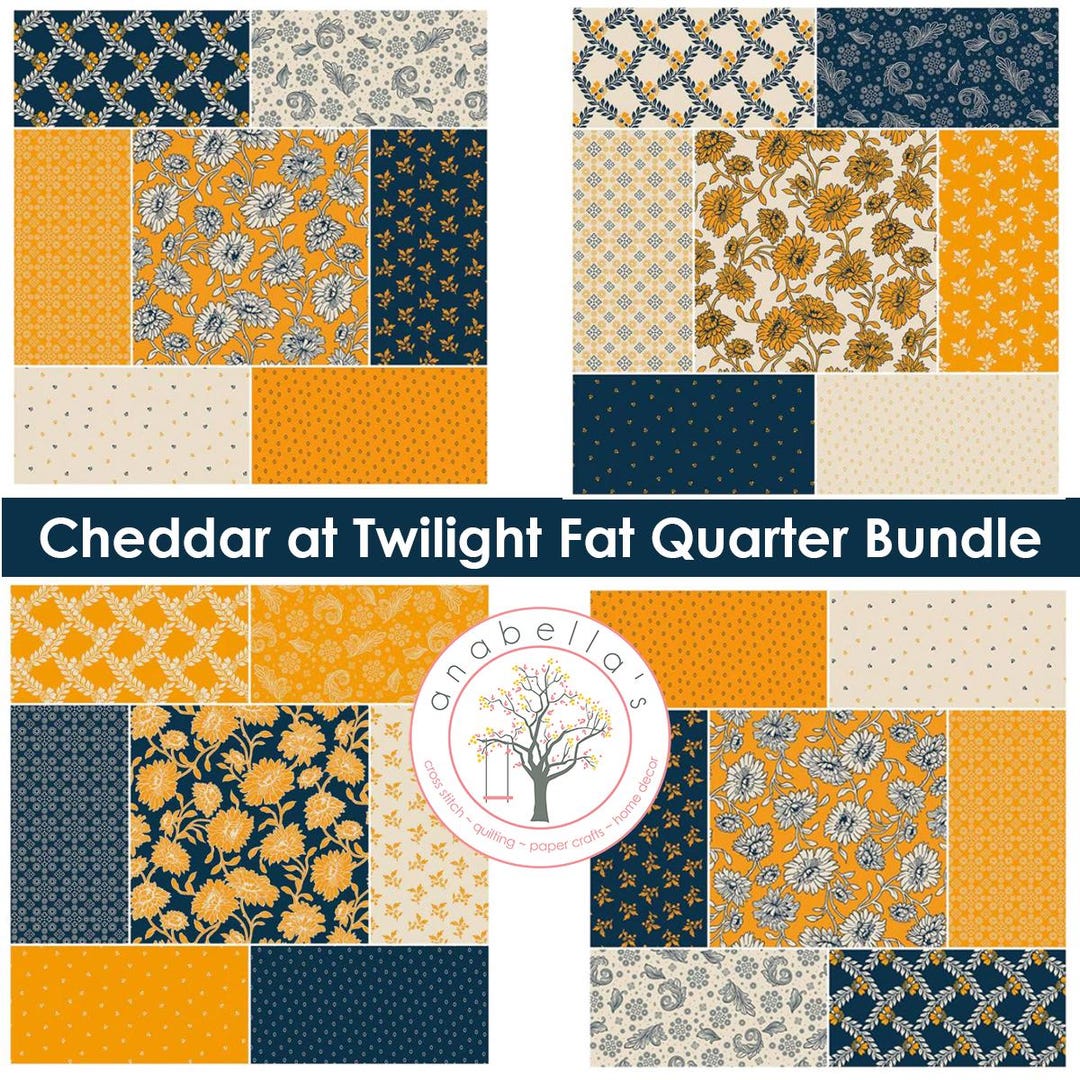 Cheddar at Twilight Fat Quarter Bundle ~ Fat Quarter Bundle - Precut ...