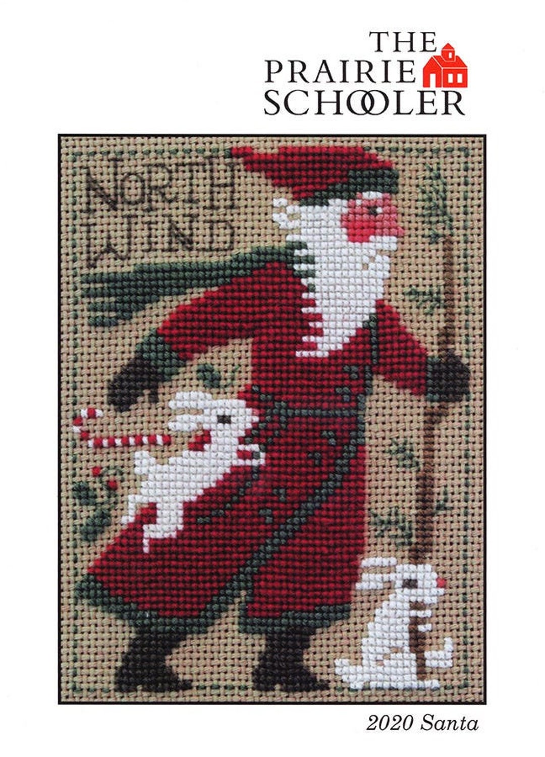 New! PRAIRIE SCHOOLER SANTA 2020 Cross Stitch Pattern - Christmas Cross ...