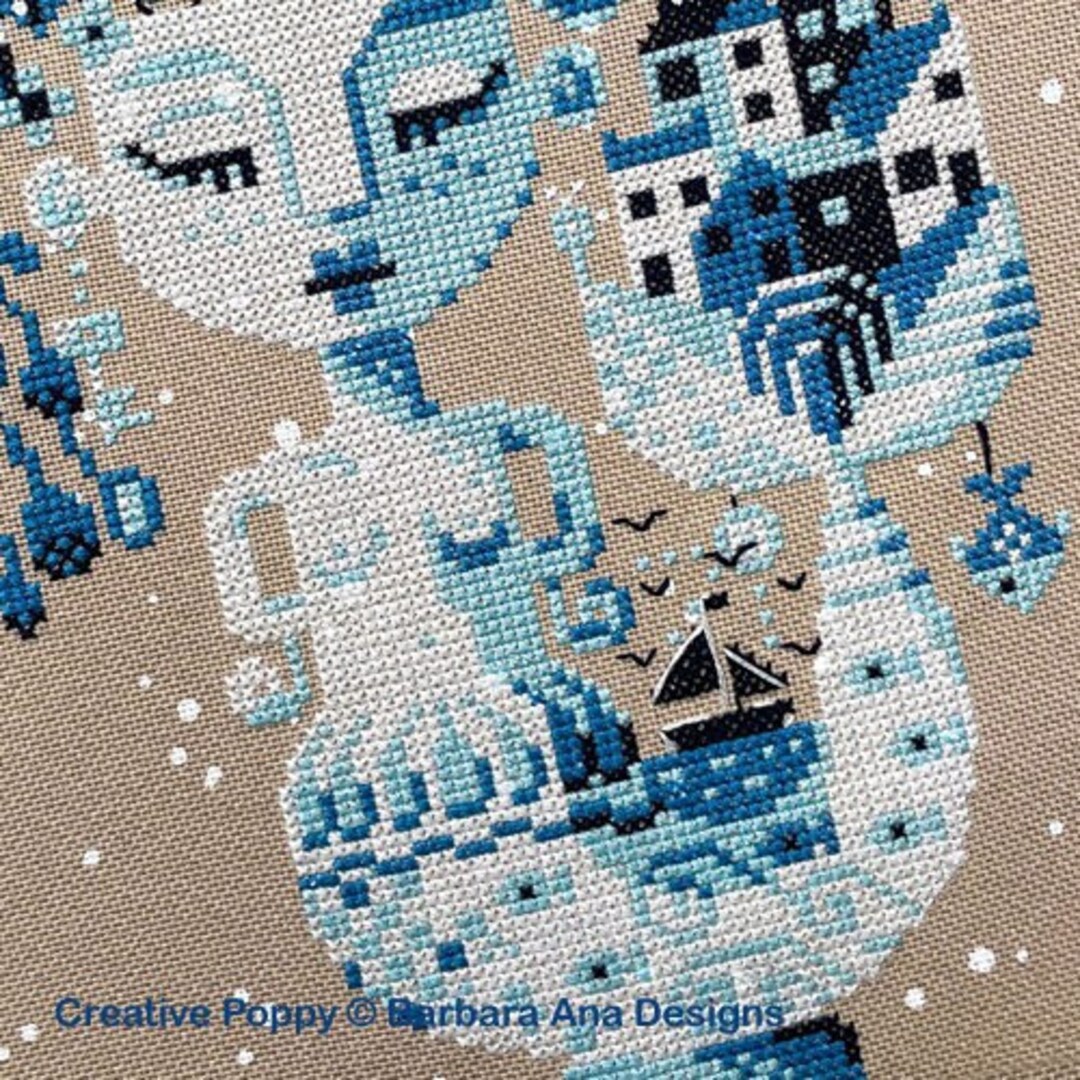 Barbara Ana Designs Underwater City Cross Stitch Pattern ~ Barbara Ana ...