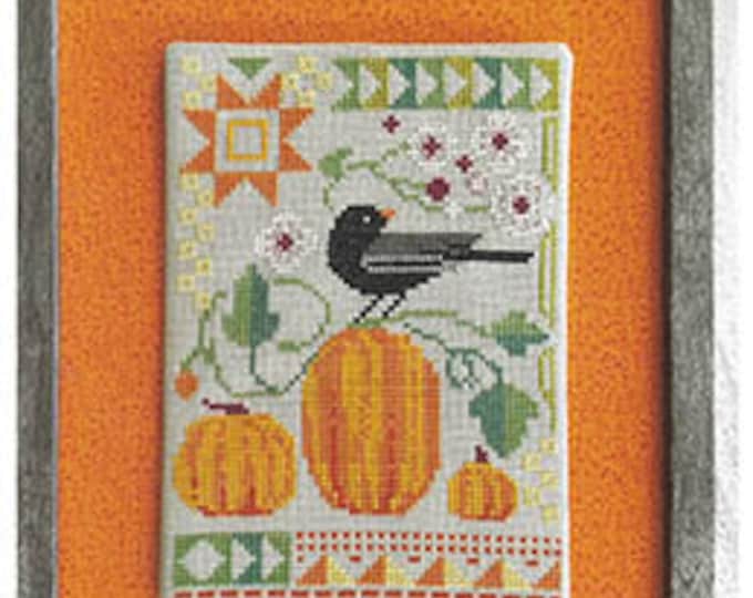 Robin Pickens Blackbird's Autumn - Seasonal Courier Cross Stitch ...