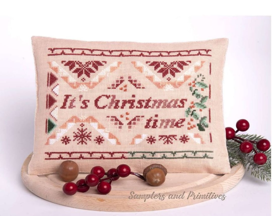 Samplers Primitives It's Christmas Time PDF Cross Stitch Pattern ...