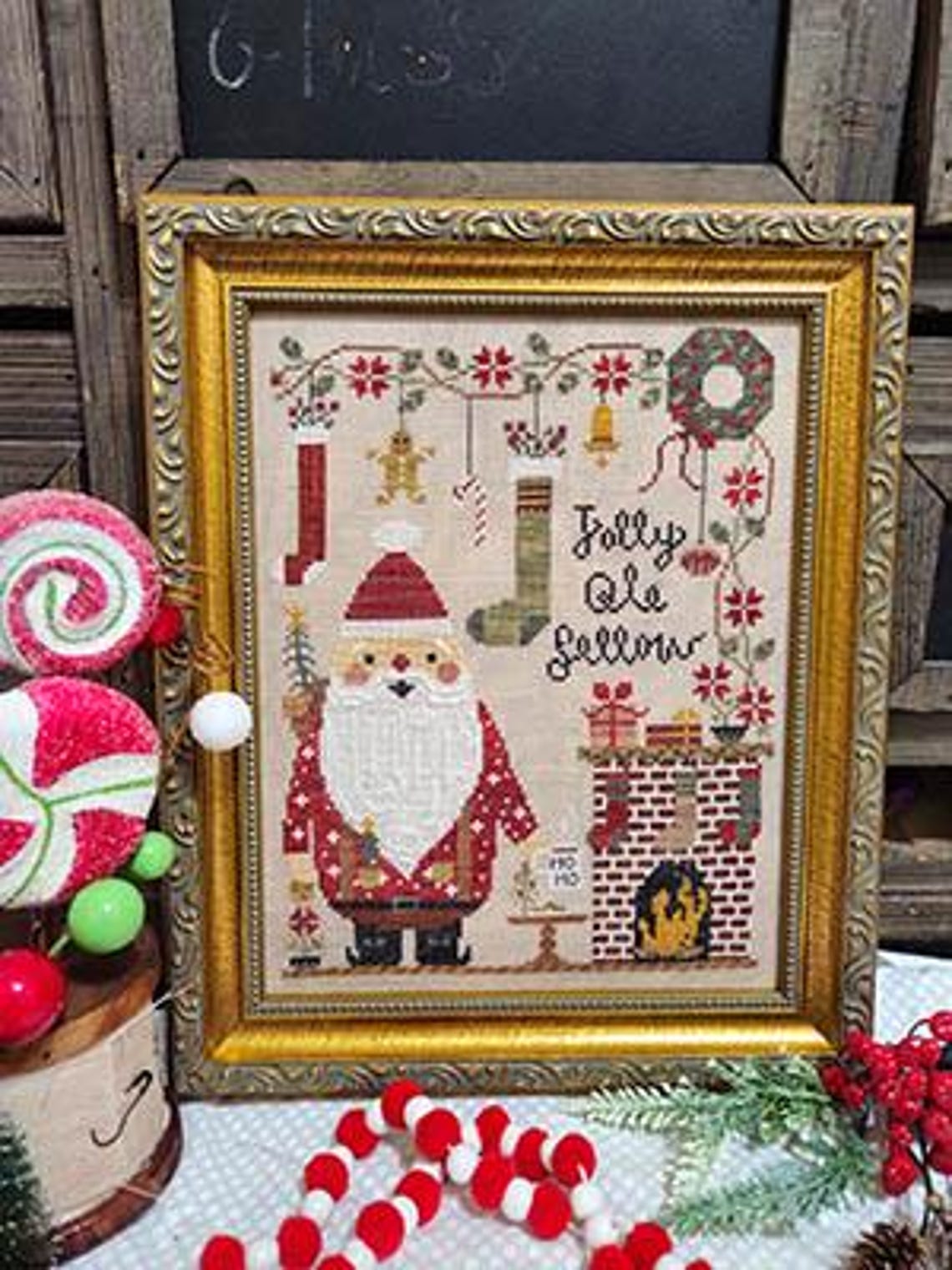 Quaint Rose Needlearts ~jolly Ole Fellow Cross Stitch Pattern ~ Quaint ...