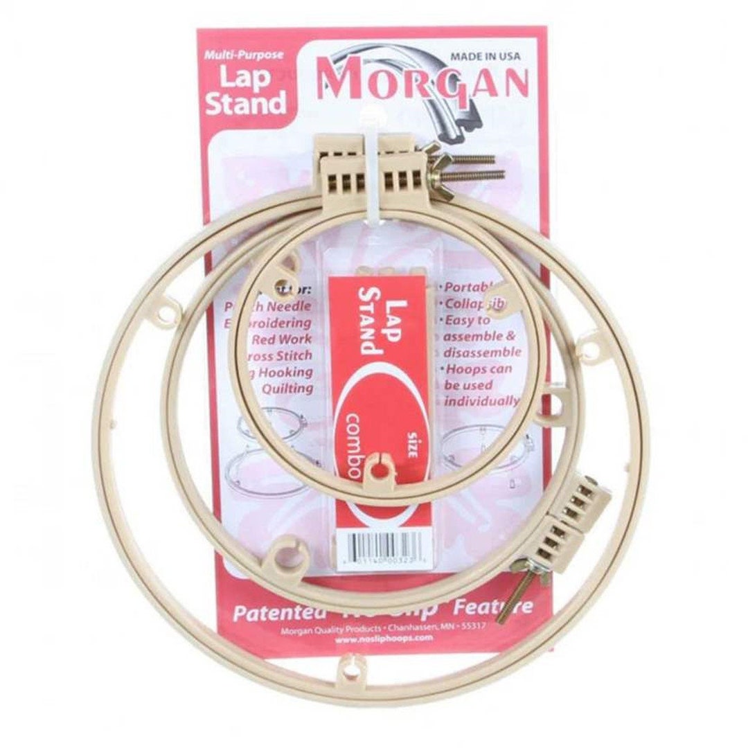 NEW! Morgan Lap Stand Combo 7" / 10" / 14" Hoops ~ Cross Stitch Lap ...