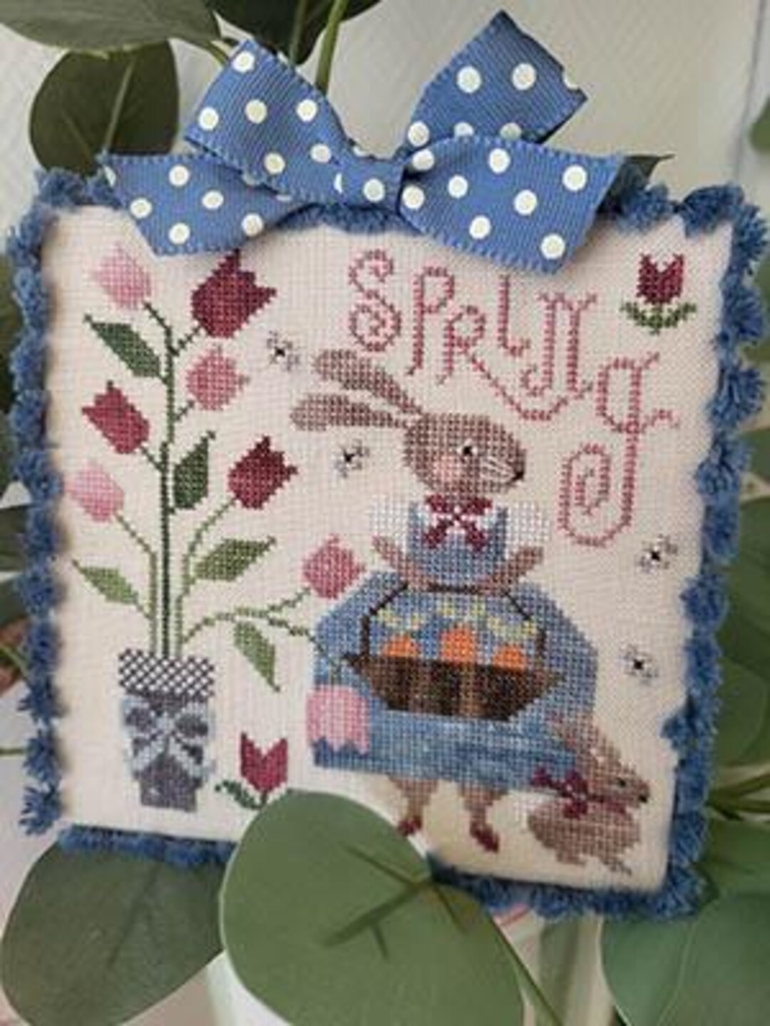 Tralala Carre Lapin Cross Stitch Pattern ~ Tralala Cross Stitch ...