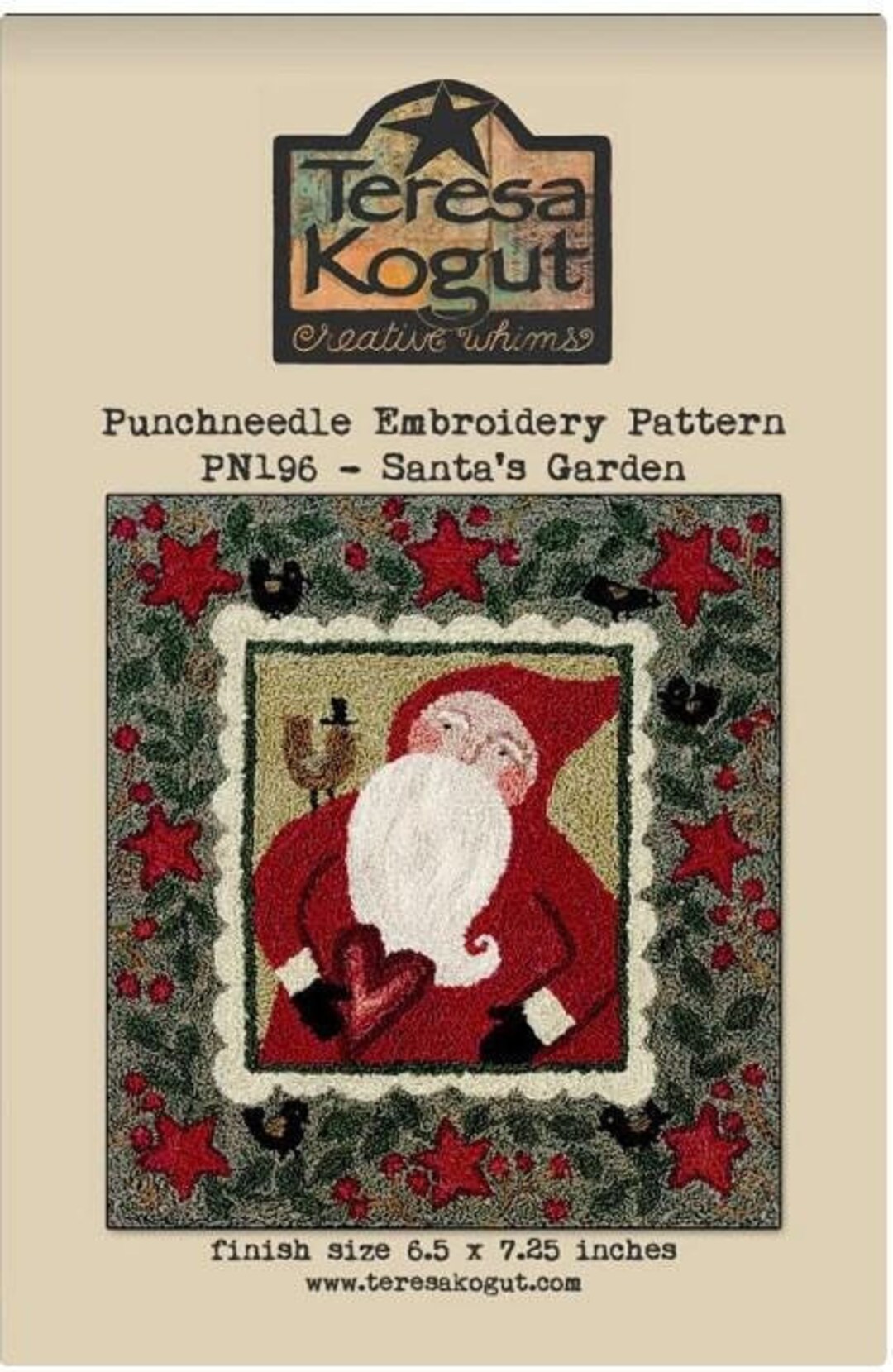 Teresa Kogut Santa's Garden Punch Needle Pattern ~ Teresa Kogut Punch ...