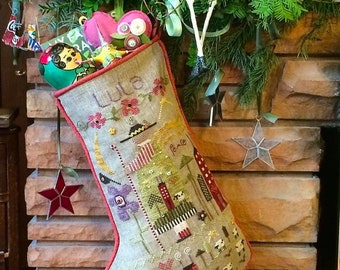 Shepherd's Bush Cross Stitch Pattern PARKER'S STOCKING | Etsy