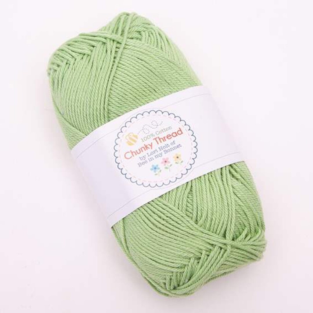 Lori Holt CHUNKY THREAD SPRING Green~ Lori Holt Chunky Crochet Thread ...