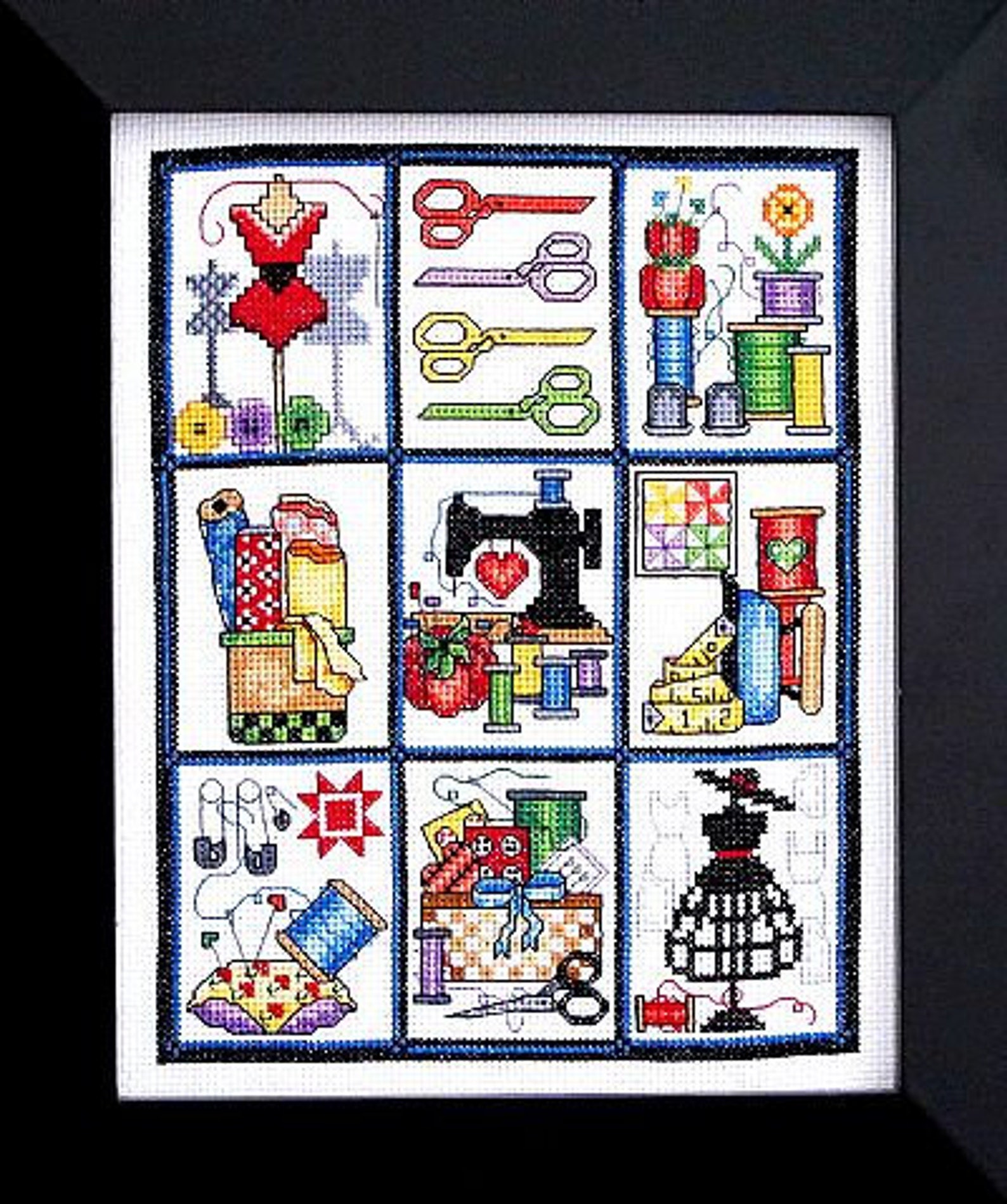 Bobbie G. Designs Cross Stitch Pattern LOVE SEWING Cross - Etsy