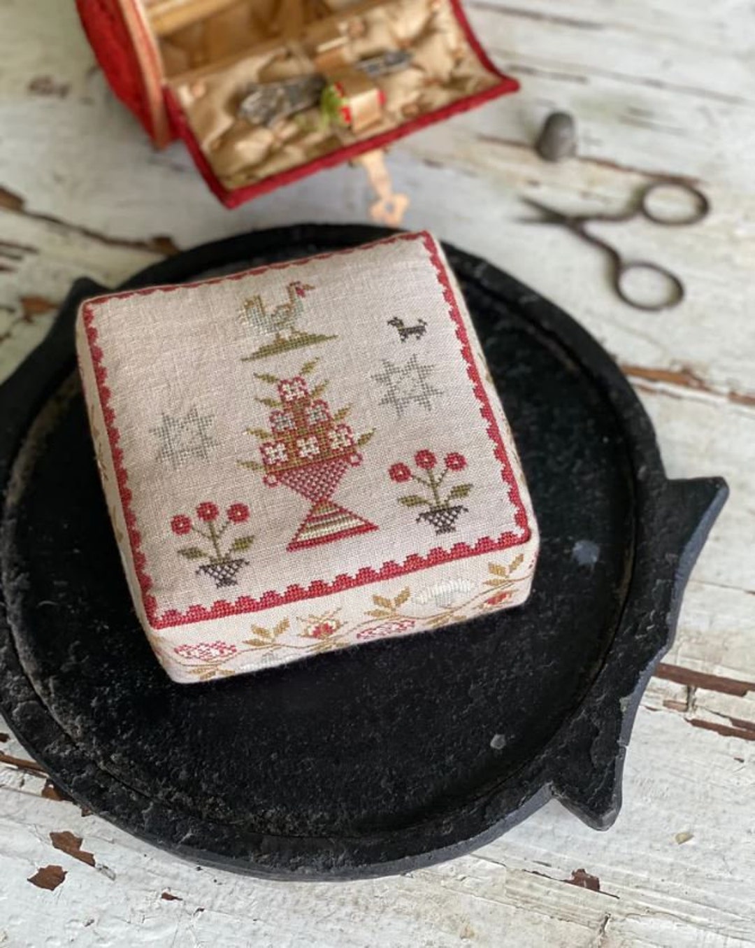 Stacy Nash Primitives Big Chicken Little Chicken Cross Stitch Pattern ...