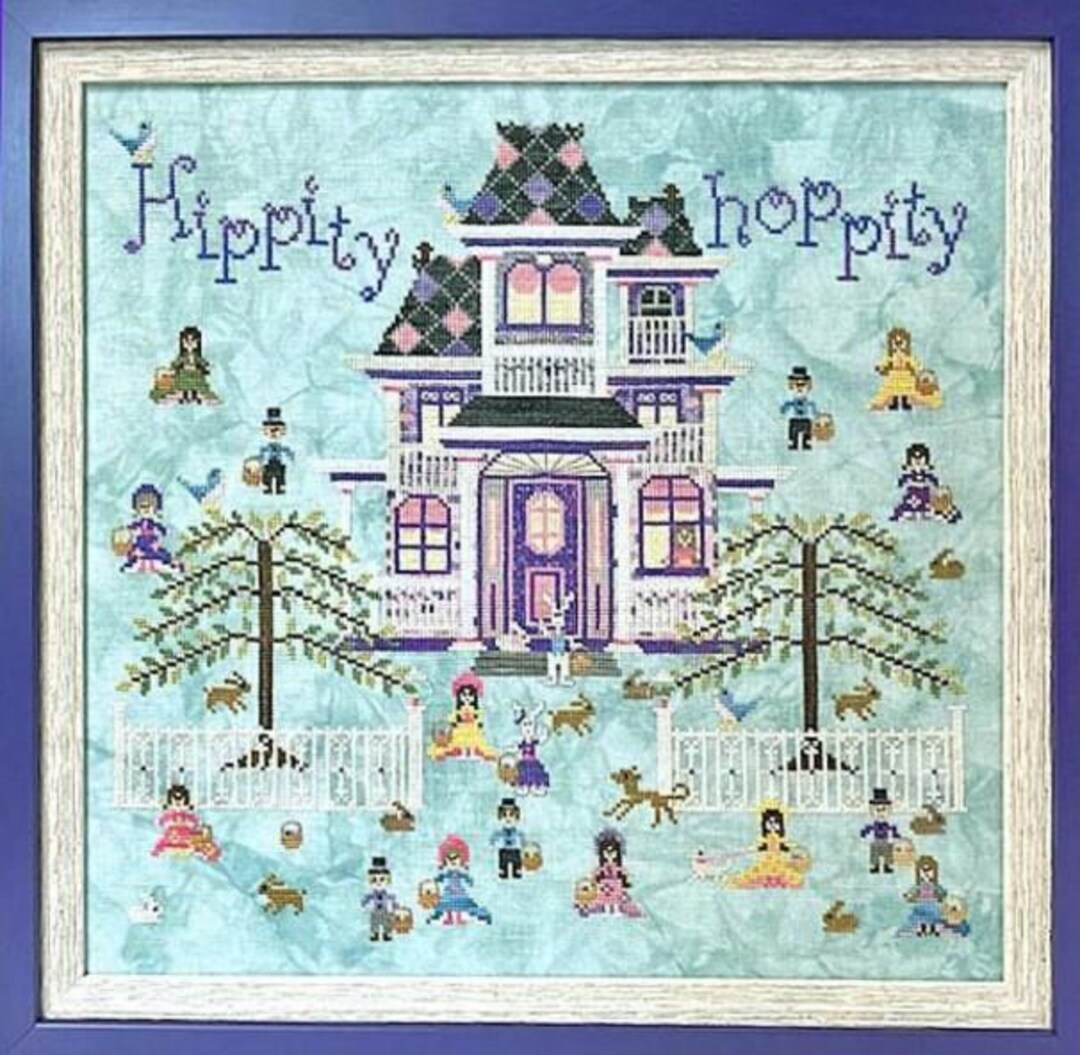 Cottontail Cottage Cross Stitch Chart by Praiseworthy Stitches ...