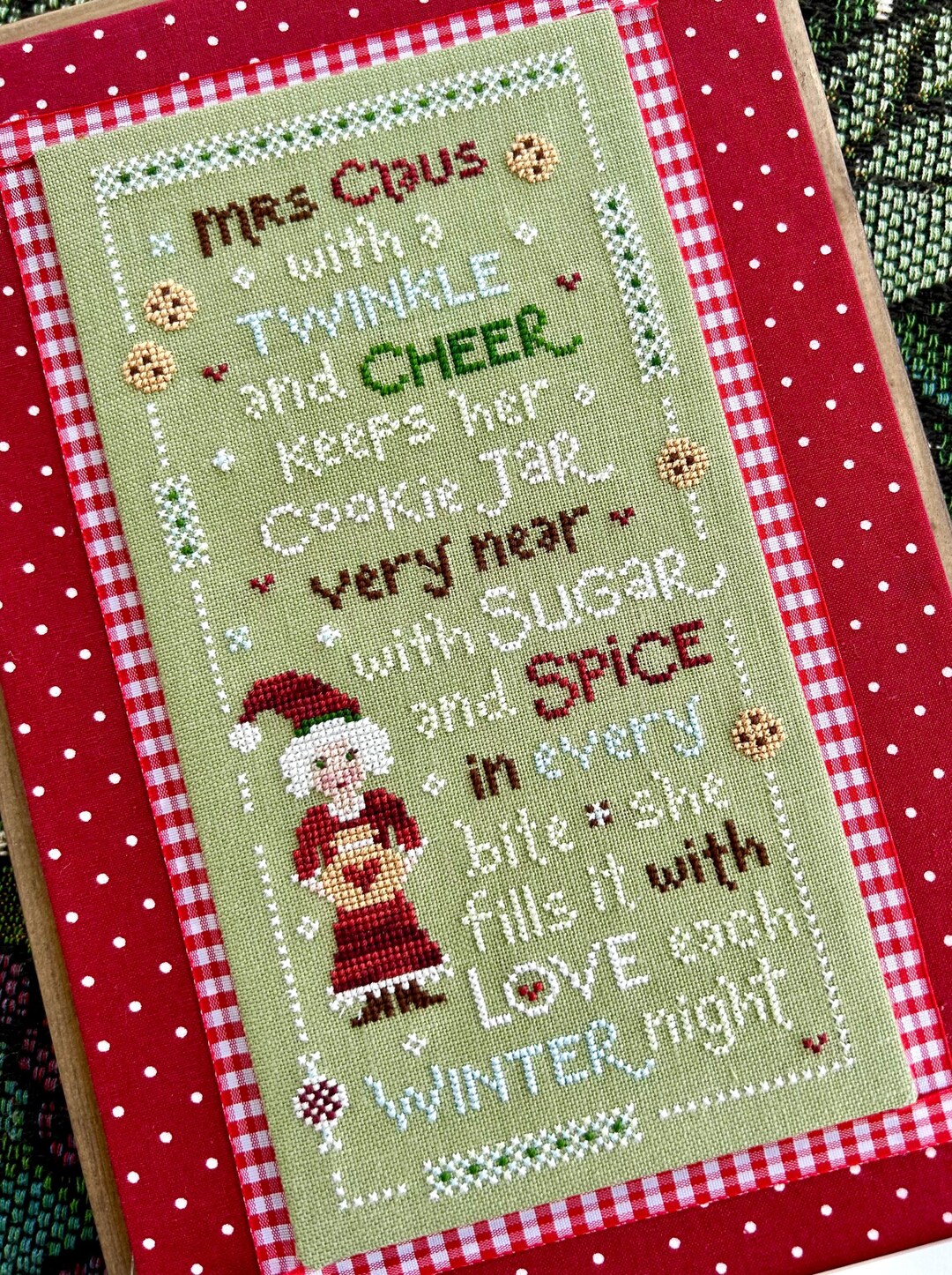 Sweet Wing Studio ~ Mrs. Claus's Cookies Cross Stitch Pattern ...